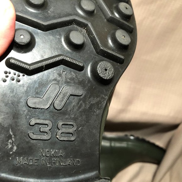 Nokia | Shoes | Vintage Nokia Rubber Rain Boots Green And Black 75 ...